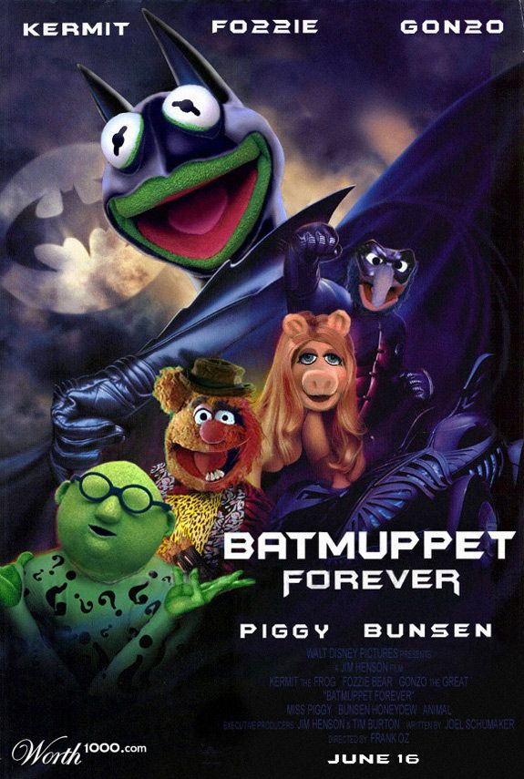 Retro Geeko: Bat Man Meets the Muppets