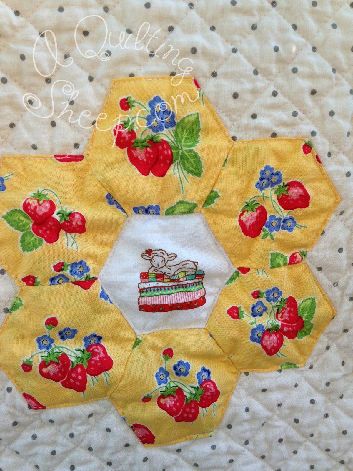A Quilting Sheep: Hexagon ~ Finish