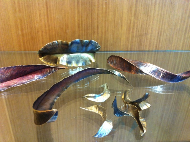 Rustnstuff: Beaten metal in local library