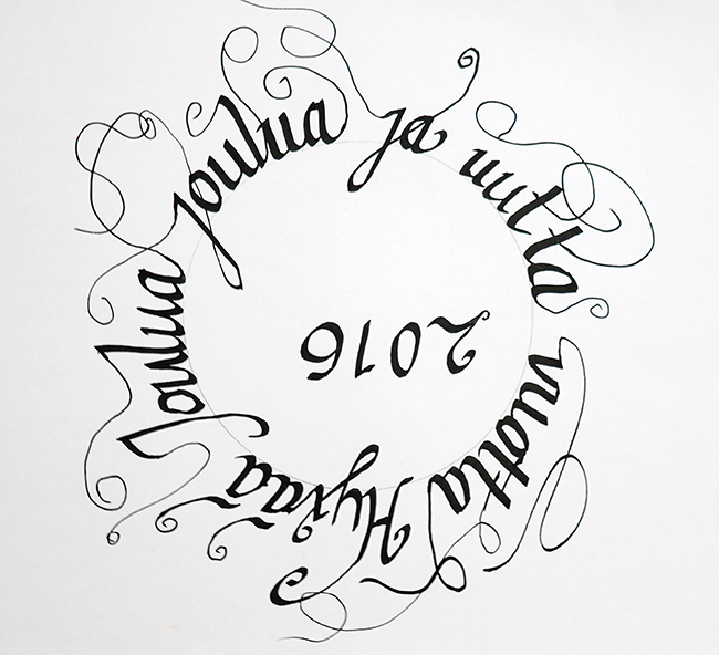 Marika KK Calligraphy: Calligraphy Workshop at Helsinki Design School