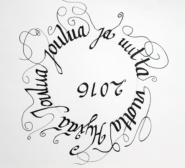 Marika KK Calligraphy: Calligraphy Workshop at Helsinki Design School