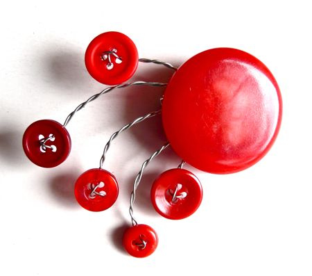 Bonkers About Buttons: Tutorial Tuesday - Make a Button & Wire Brooch