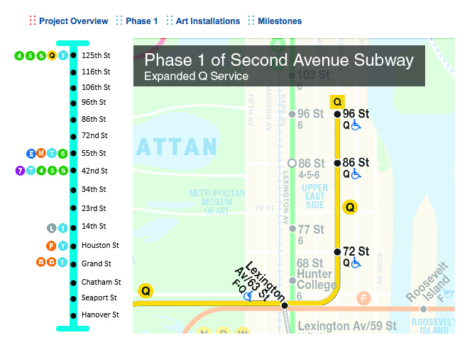 Nyc Second Avenue Subway Map - Map