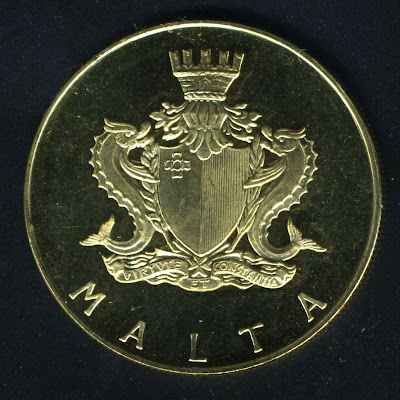 MALTA 50 POUNDS GOLD COIN, MINTED IN 1975.|World Banknotes & Coins ...