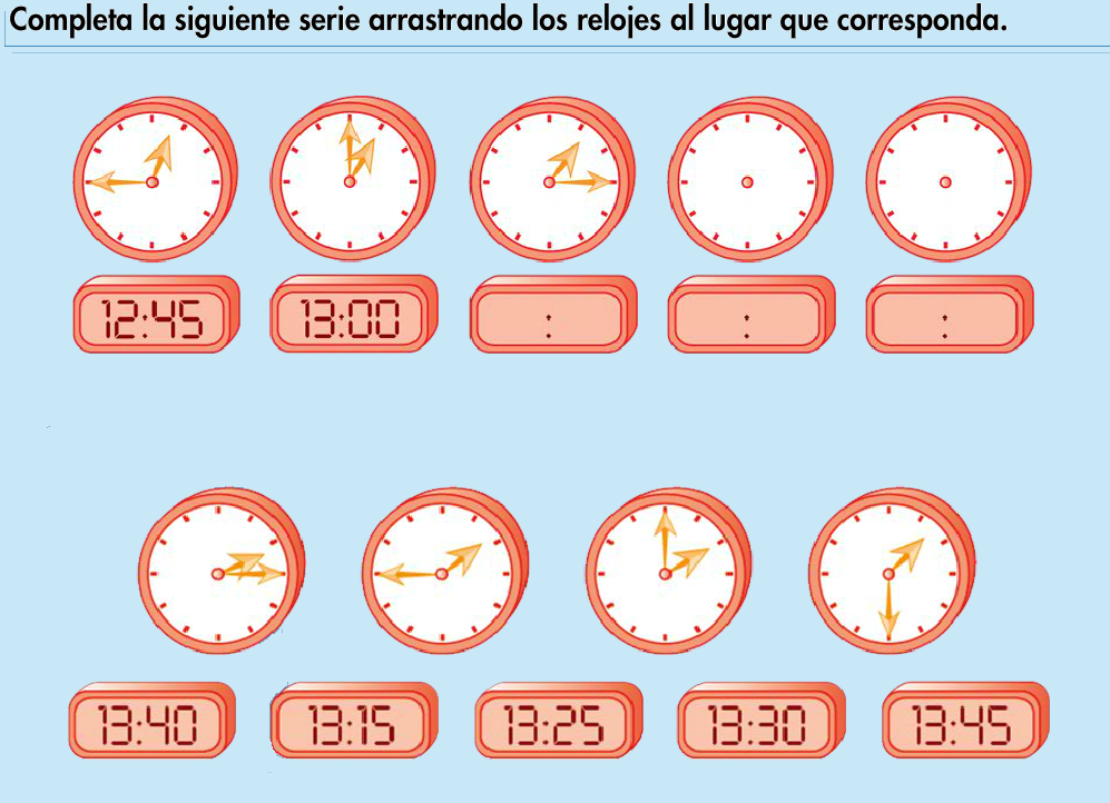 EL BLOG DE TERCERO: LOS MINUTOS Y LOS SEGUNDOS. LA LECTURA DEL RELOJ