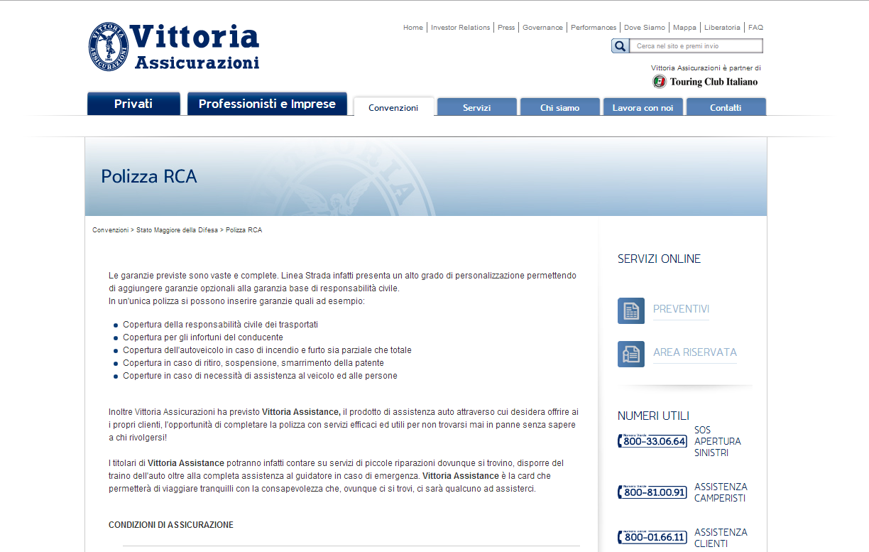 Assicurazione RCAuto - Cerca e compara assicurazioni auto online