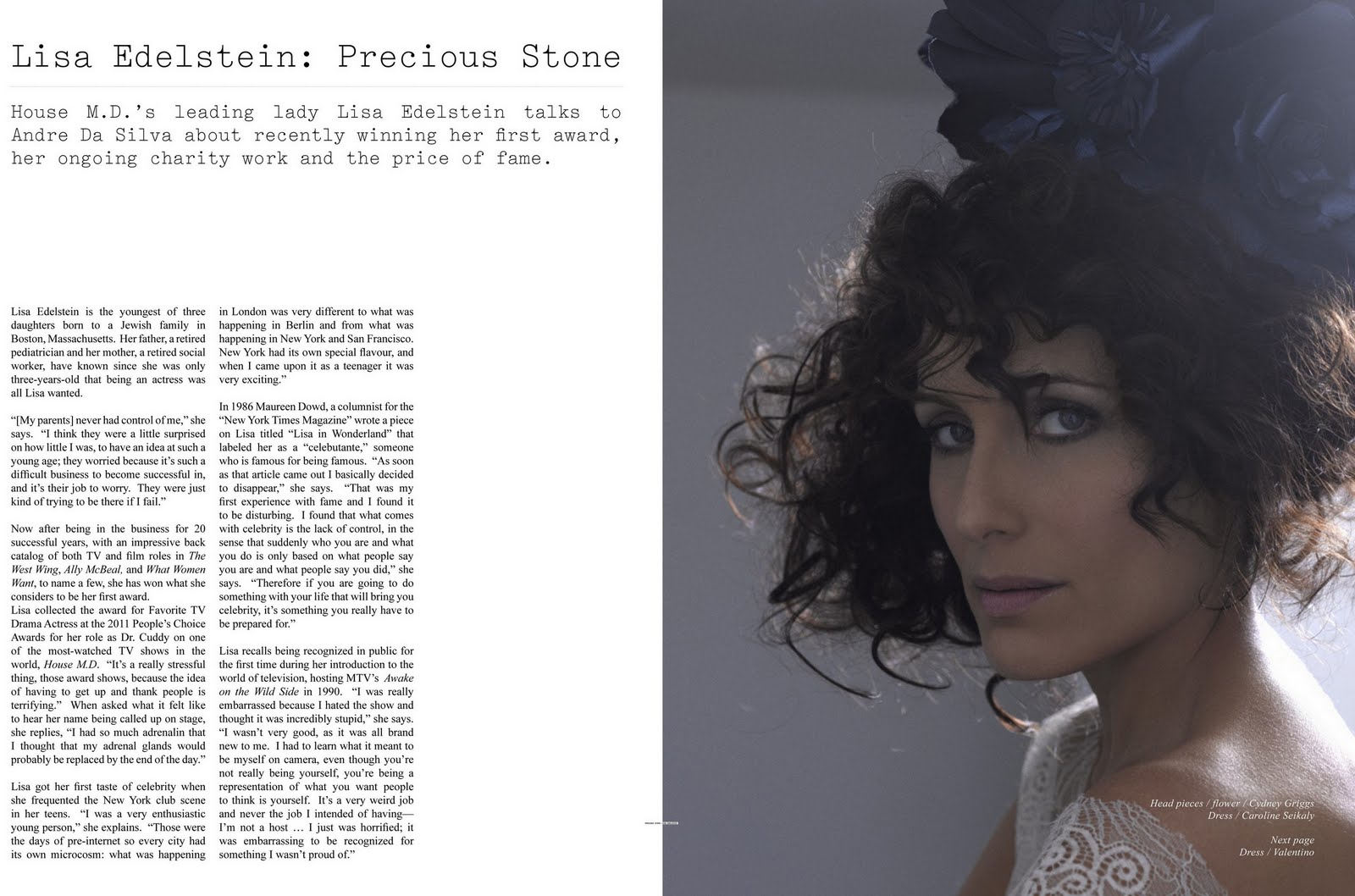 Smartologie: Lisa Edelstein for German Magazine Schön!