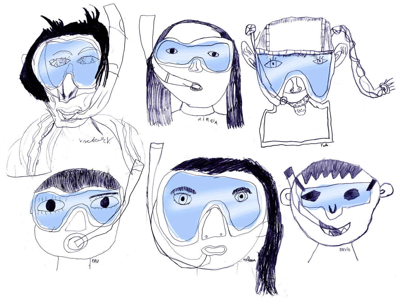 Mrs. Knight's Smartest Artists: underwater self-portrait