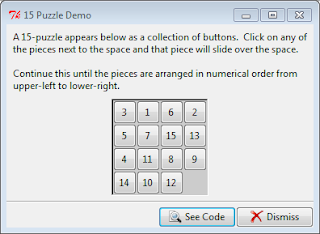 Py In My Eye: Tkinter 15 Puzzle Demo (Placer Geometry Manager)