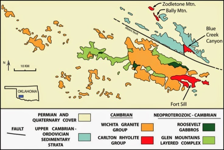 CSMS GEOLOGY POST: ROADTRIP: OKLAHOMA WICHITA AND ARBUCKLE MOUNTAINS.
