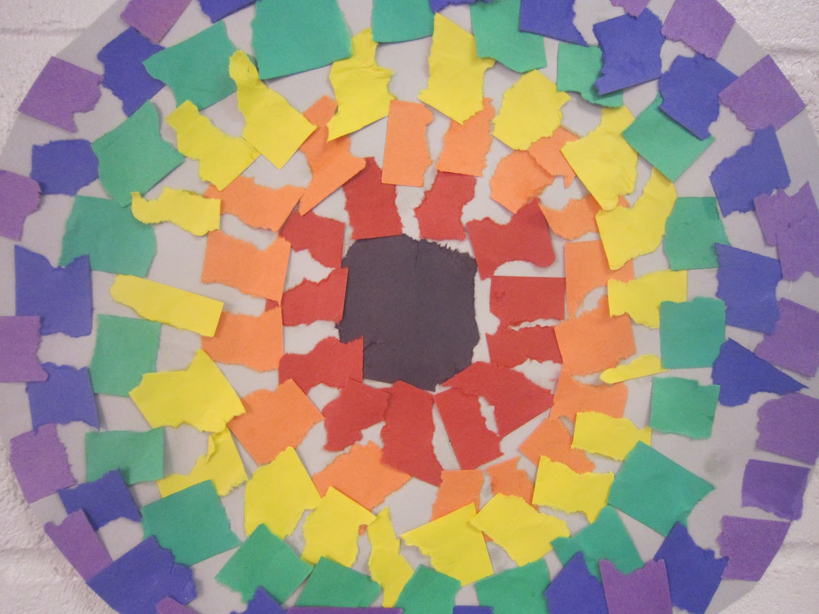 The Blue Horse : Alma Thomas inspired collage