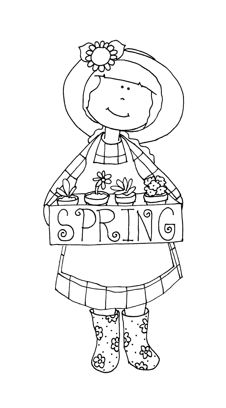 Free Dearie Dolls Digi Stamps: Spring