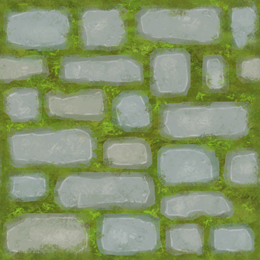 The Grotto: #12 Hand Painted Cobblestone Texture