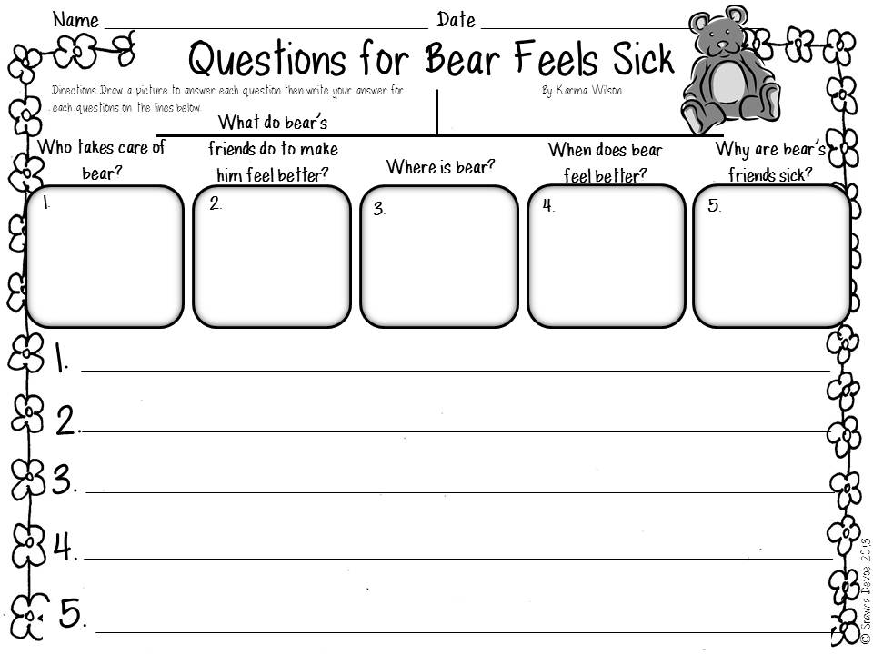 Bear Feels Sick by Karma Wilson - Teaching Ideas | The Picture Book ...