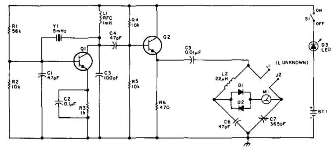 Simple Inductance Bridge Circuit Diagram | Electronic Circuit Diagrams ...