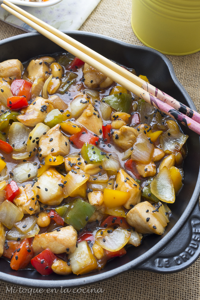 Mi toque en la cocina: Pollo Kung Pao.