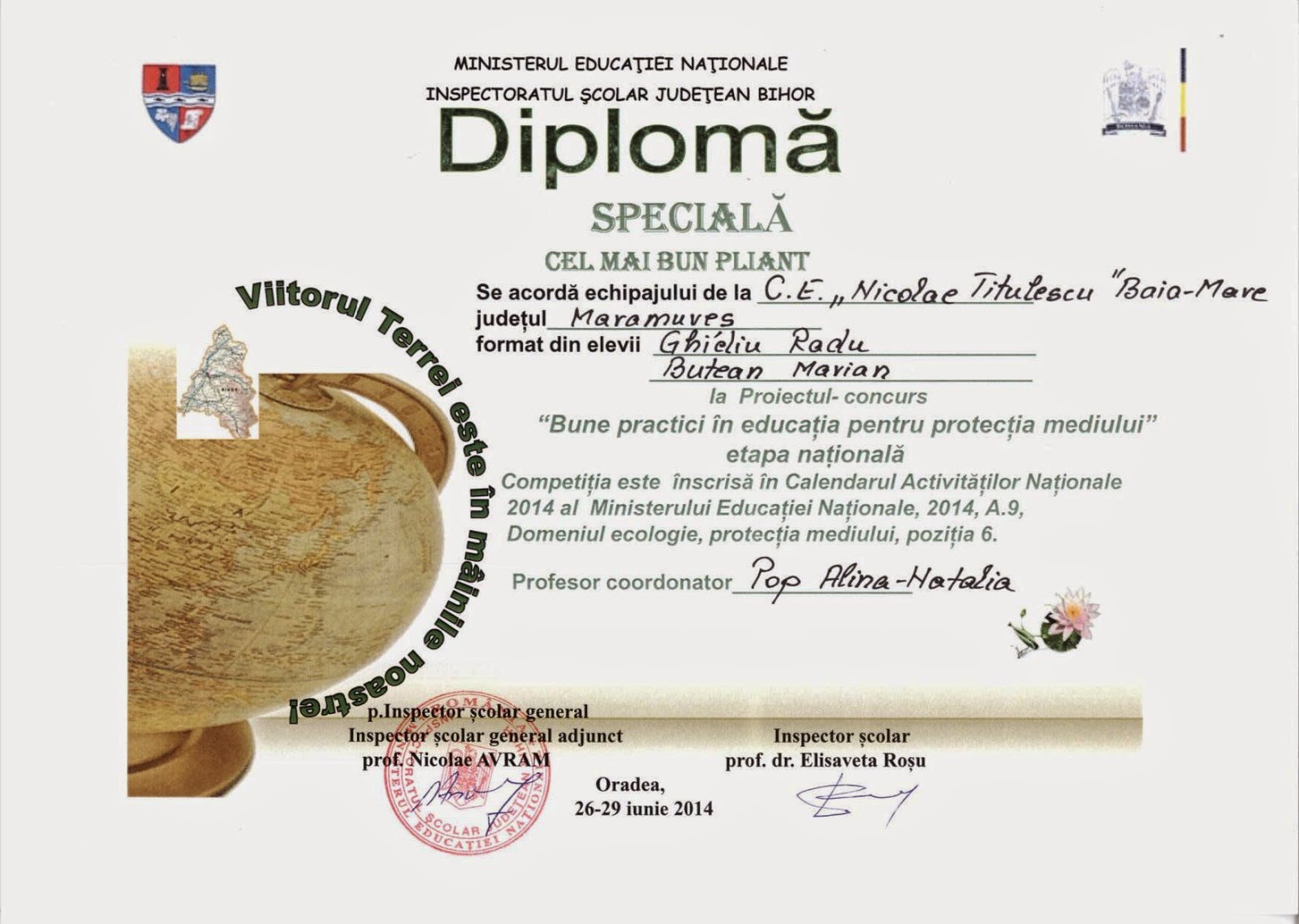 Colegiul Economic "Nicolae Titulescu": 06/14