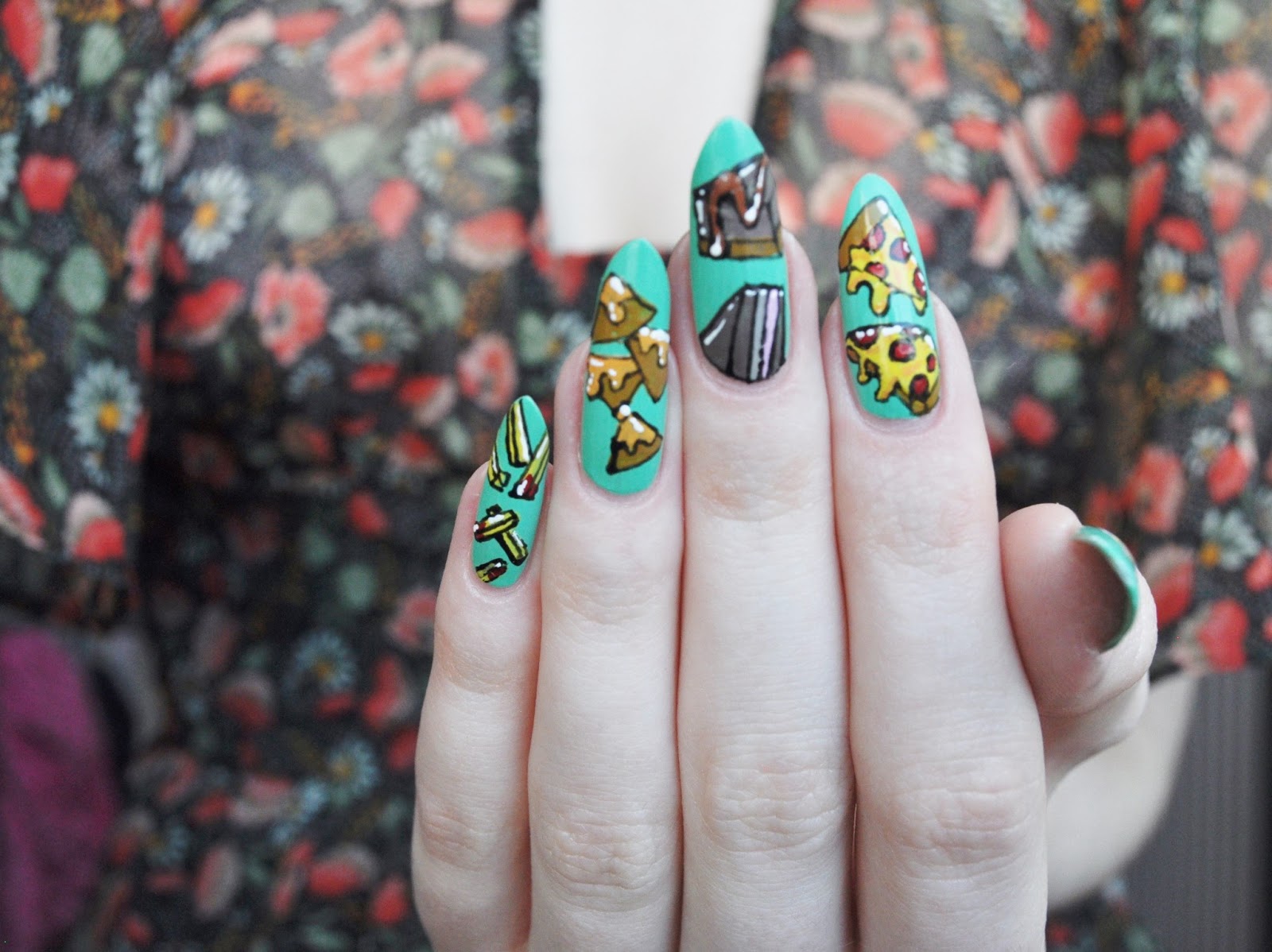 Junk Food nail art | Abbienail