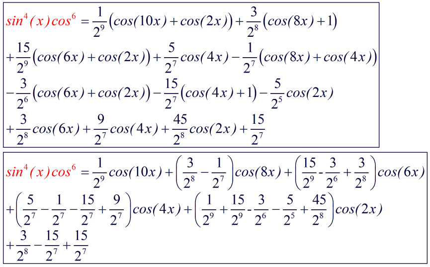 Integration of power of trig functions ( exponent: even) PART2/2 ...