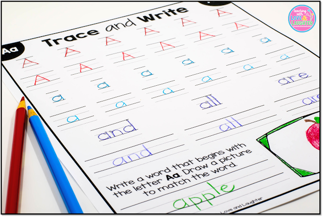 Teaching With Love and Laughter: Updated Freebie, Handwriting Packet ...