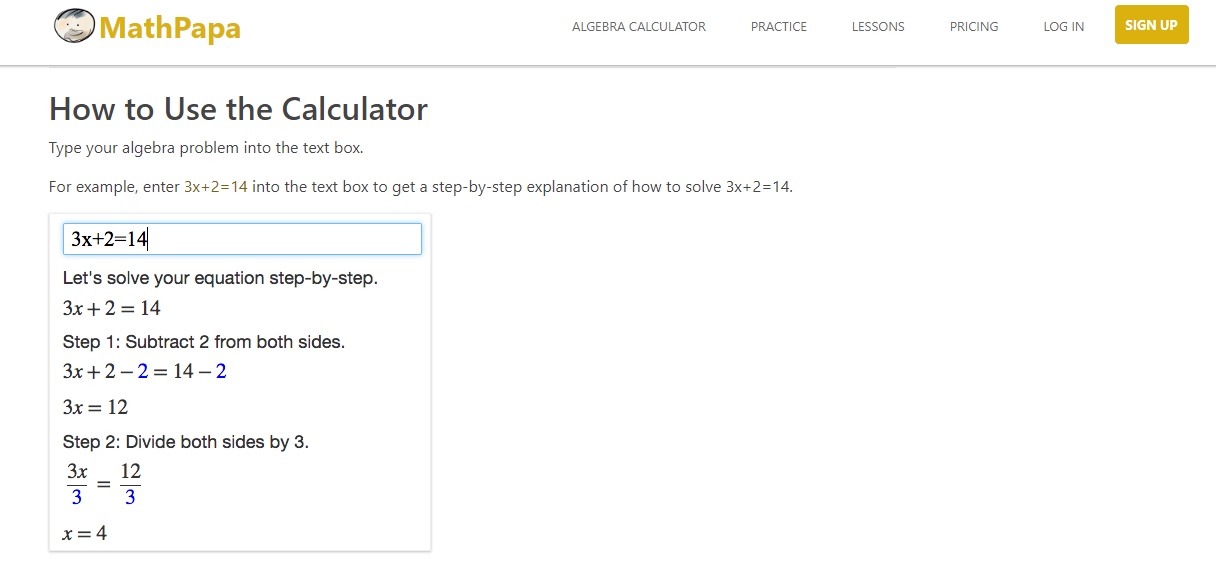 Sobre Números y Más: Algebra Calculator