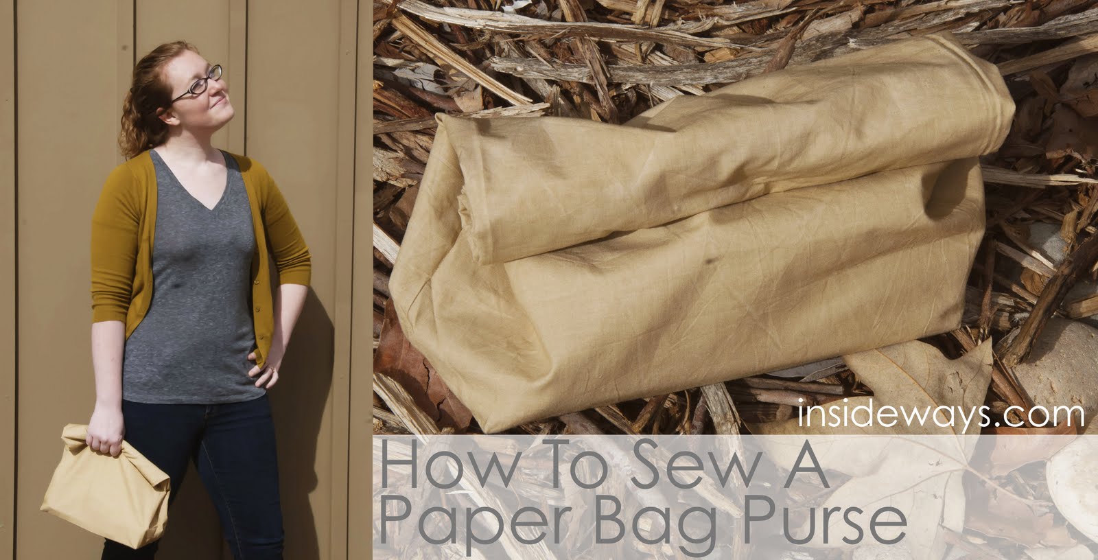 insideways: DIY Paper Bag Purse