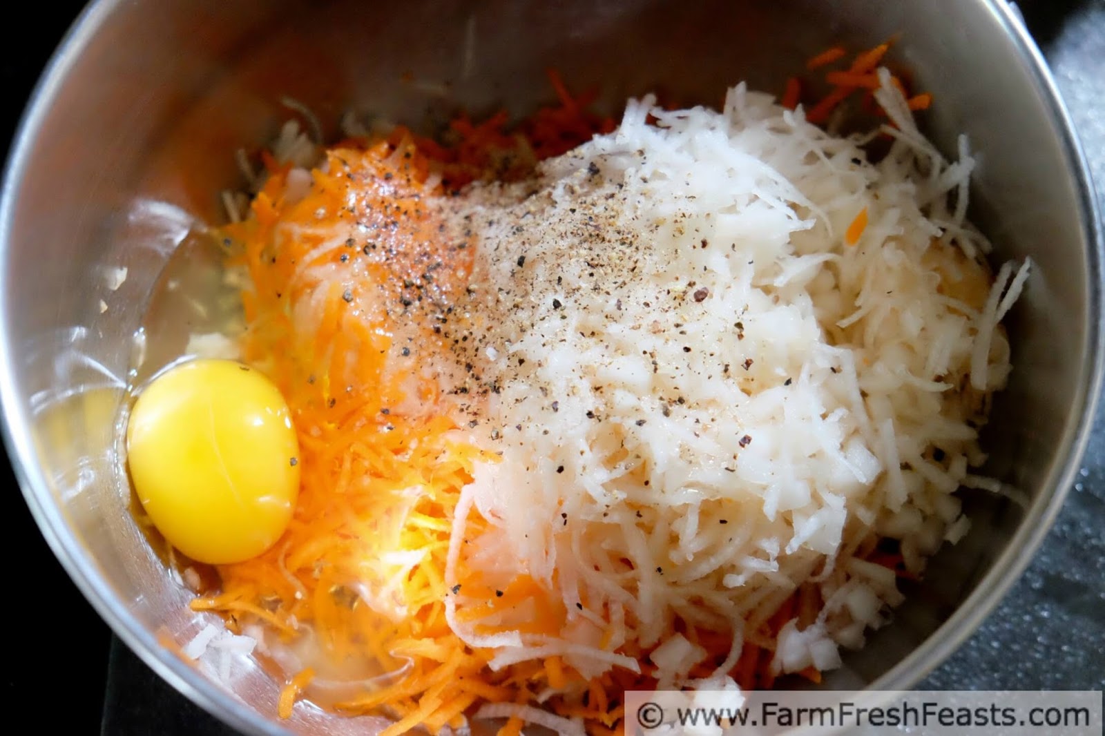 Farm Fresh Feasts: Waffled Carrot and Turnip Fritters