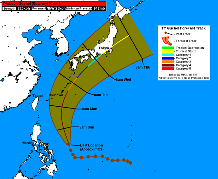 Elisabeth in Japan: Der Taifun kommt!