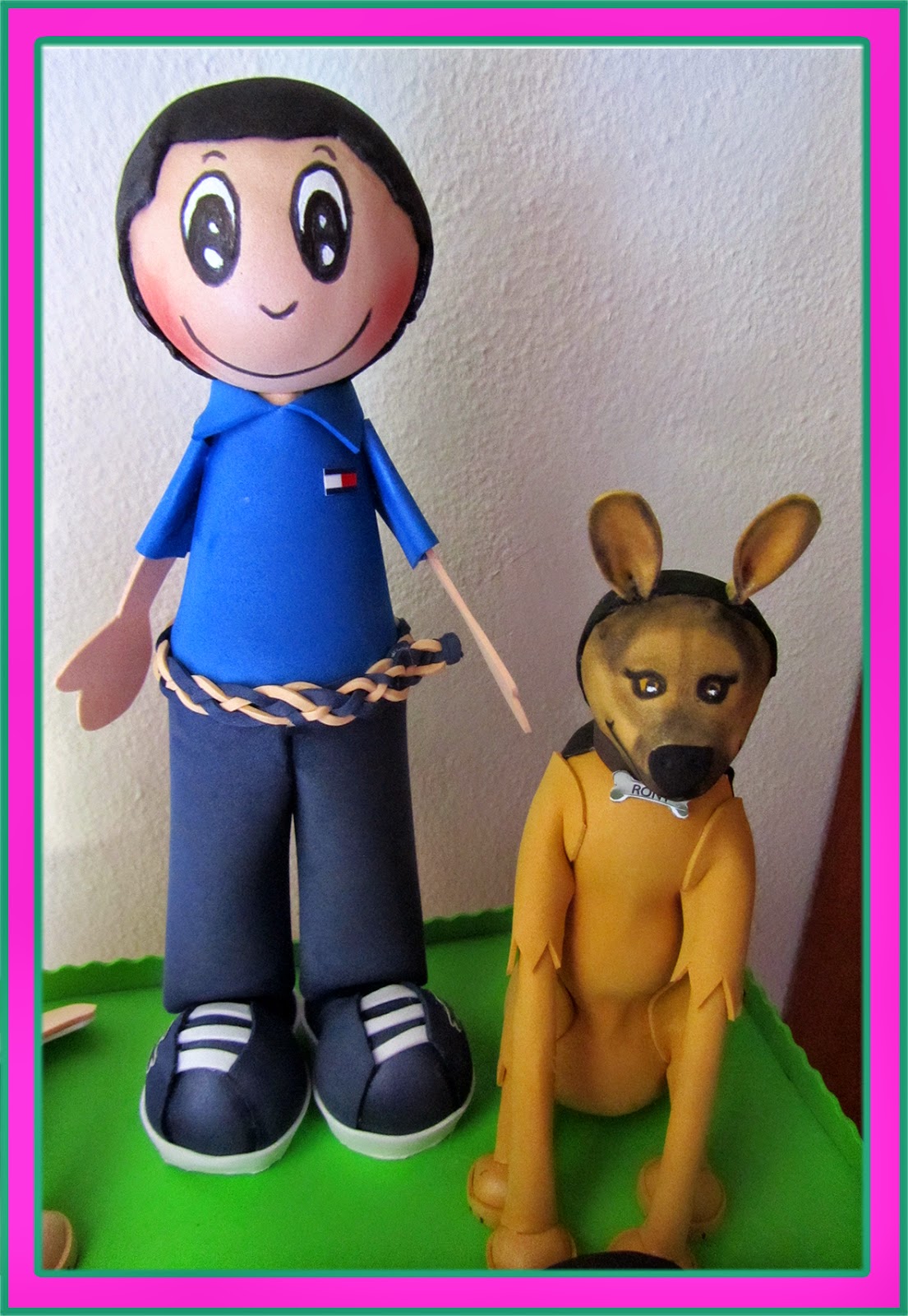 El Taller de Canelita: FOFUCHOS CON PERRO (FO-0013)