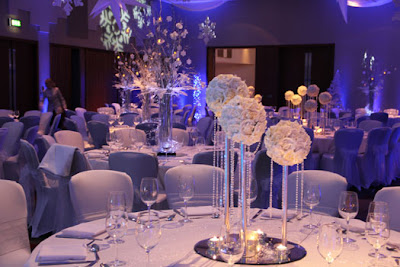 LED Up Lighting for wedding reception ideas | Wedding Decoration Ideas