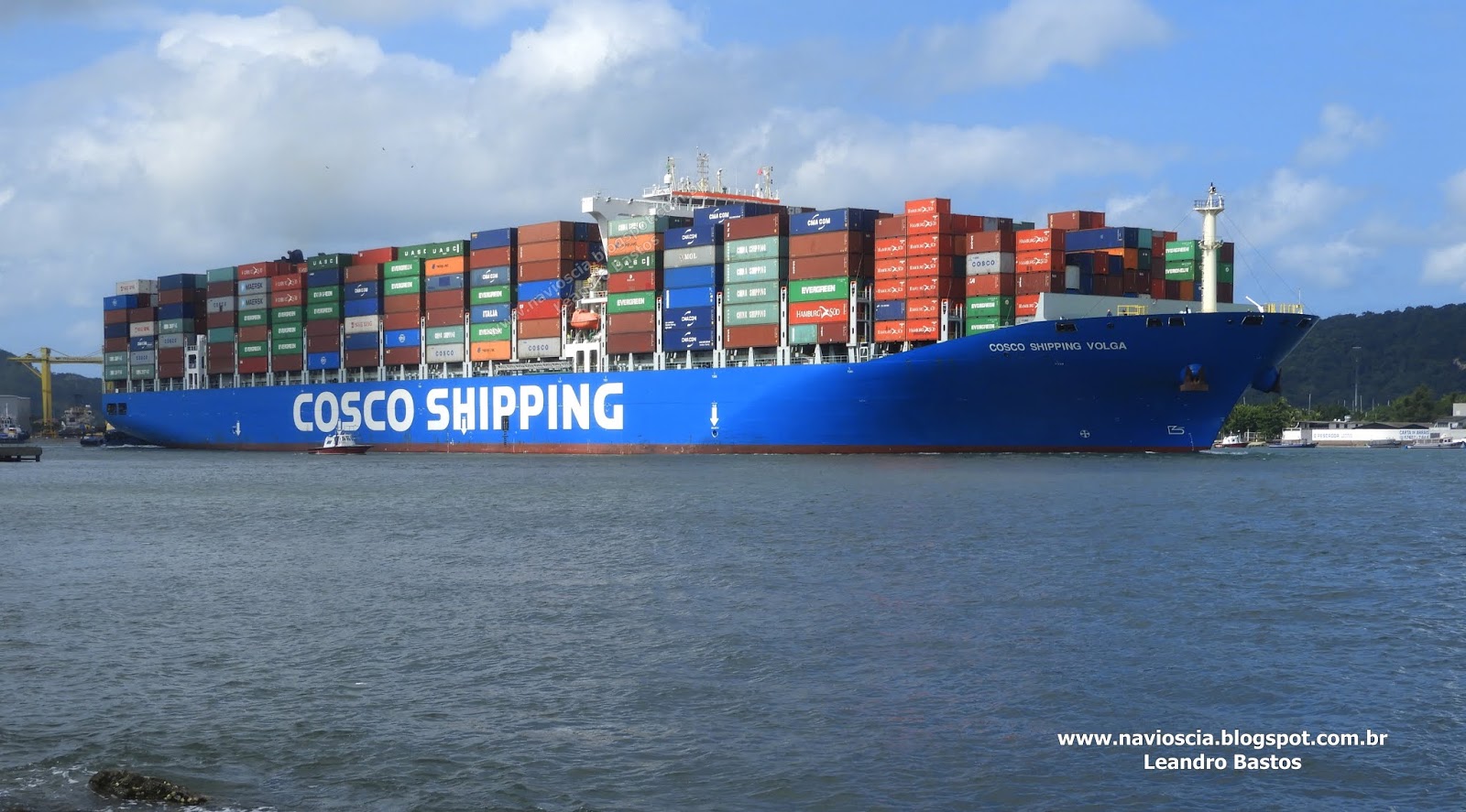 Navios de Santos & CIA: Navio COSCO SHIPPING VOLGA
