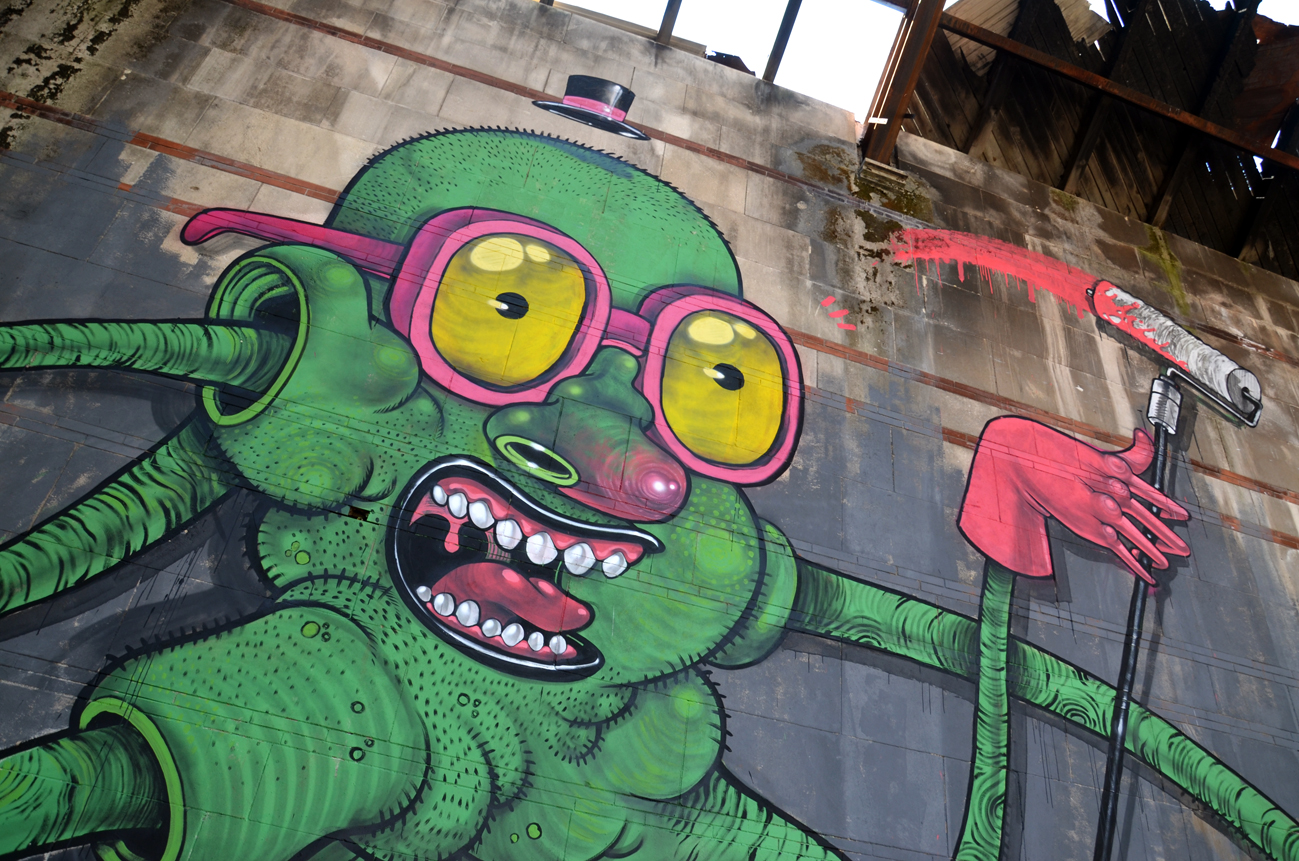 Mr Thoms “Monster Artist Attack” New Mural In Fonte Nuevo, Italy ...