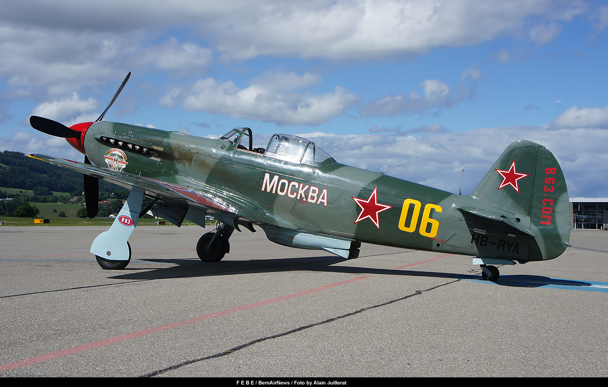 FEBE *** BernAirNews.ch ©: HB-RYA, Yakovlev Aircraft Factory YAK-9U-M ...