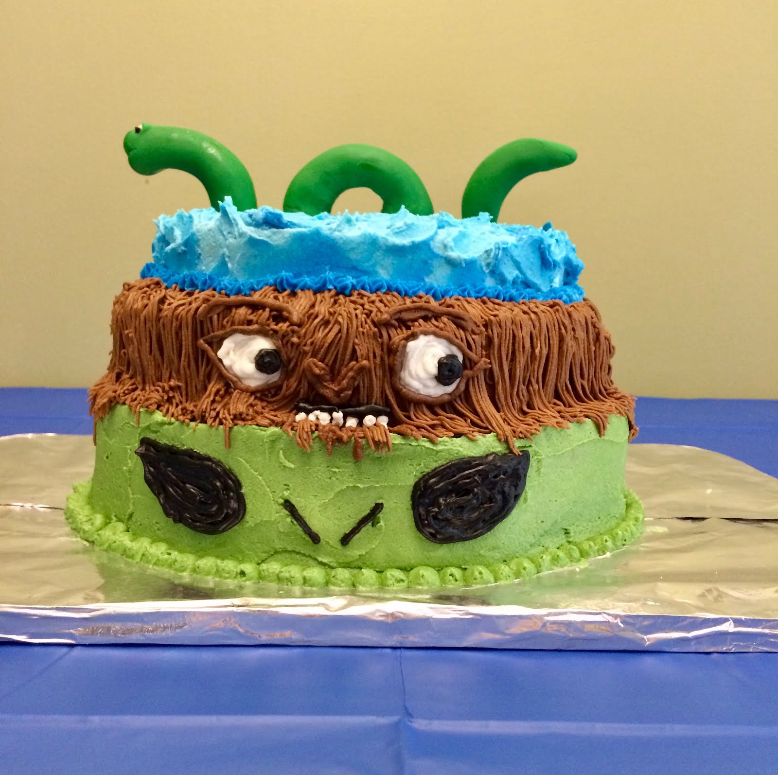 Home-Cooked & Handmade: Mysterious Creatures Birthday Cake