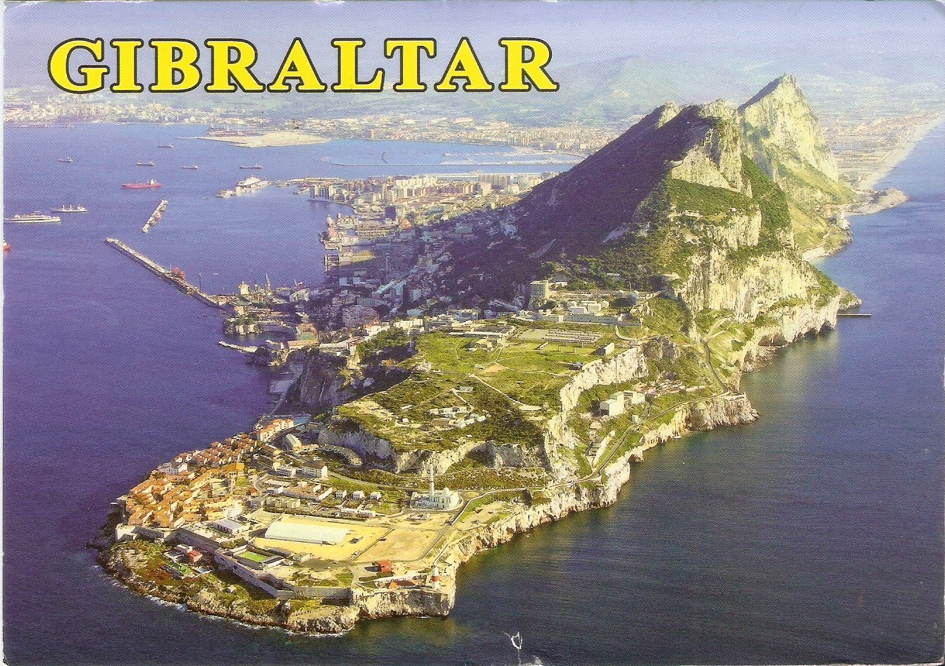 Postcard A La Carte: Gibraltar - Aerial View