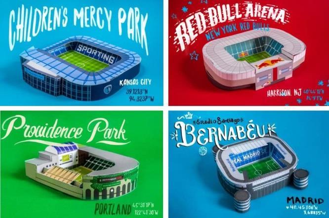 PAPERMAU: The World’s Great Stadiums Papercraft Collection - by Noah ...