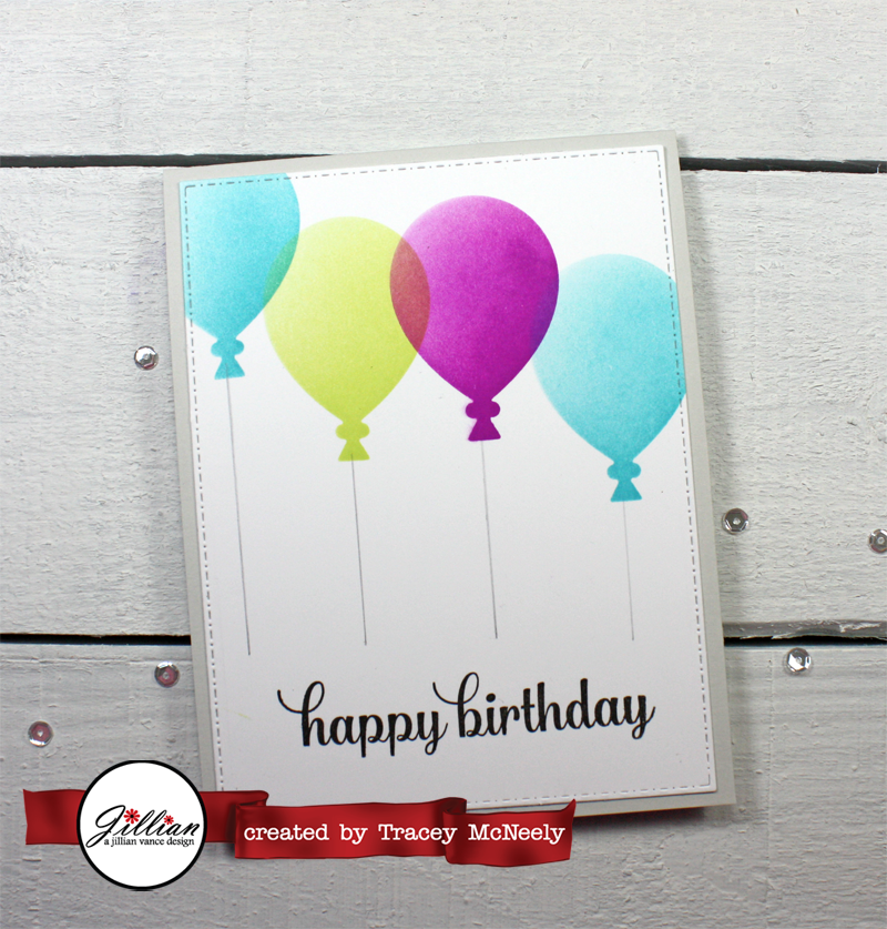 A Jillian Vance Design: Stenciled Birthday Balloons