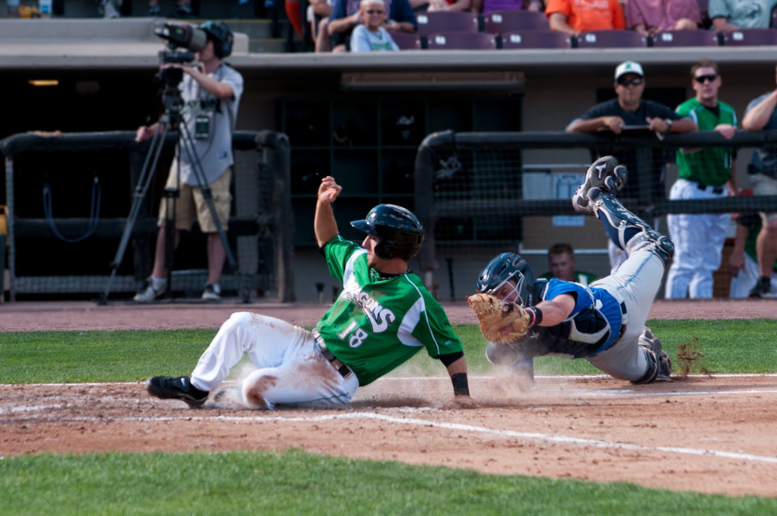 Cedarville sports journalists: Dayton Dragons photos by Ryan Belton