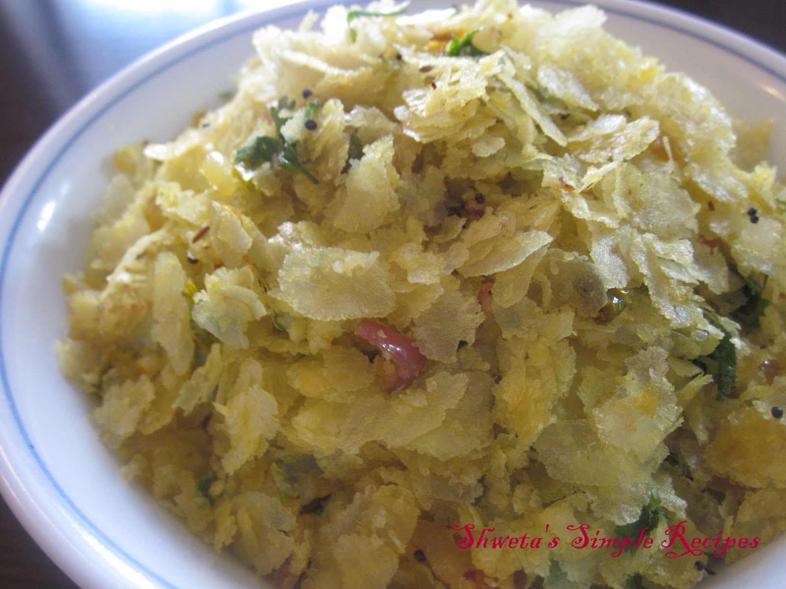 Shweta’s Simple Recipes: Dadpe Pohe