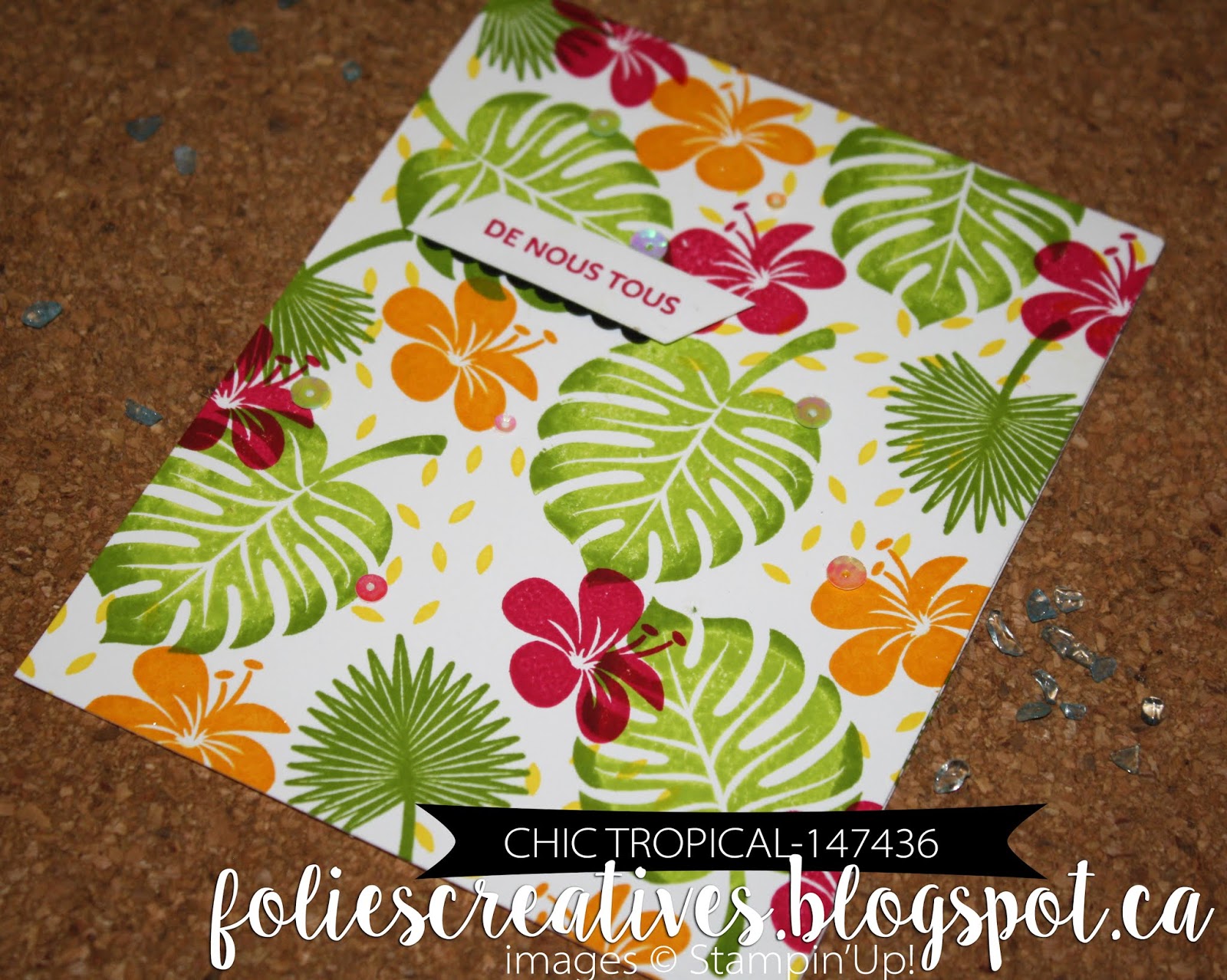 Folies Créatives: Carte tropicale avec Chic tropical! (With images ...