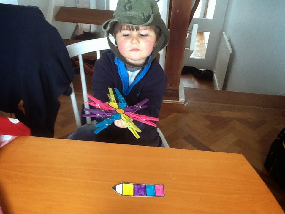 The Feverish Feltist: Clothes Peg Shapes: Fine Motor Skills Game diy