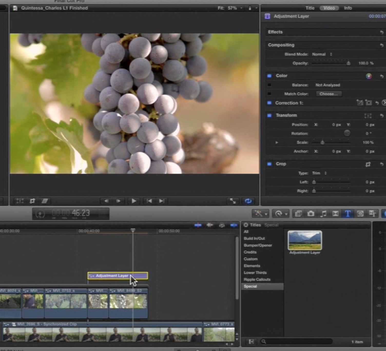 Final Cut Pro Kitchen: Final Cut Pro X - Crear un capa de ajuste (MacBreak Studio Subtitulado)