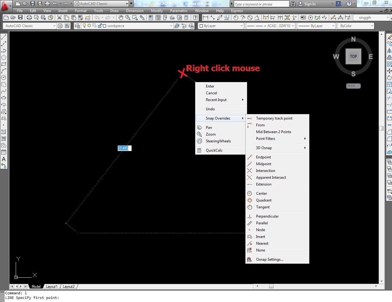 Shortcut Menu Autocad 2012 Belajar Autocad