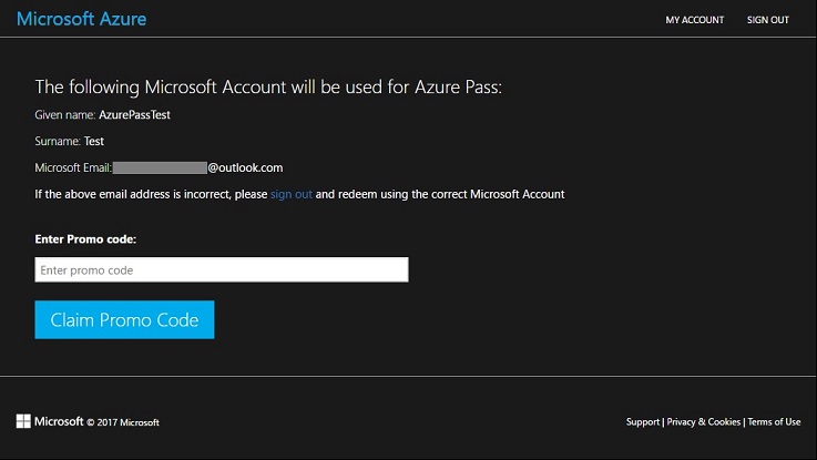 Activa tu Azure Pass ~ Comunidad ITPros-DC