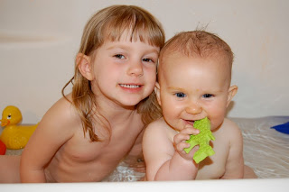 Eleanor & Emerson's Place: Bath time is more fun together!
