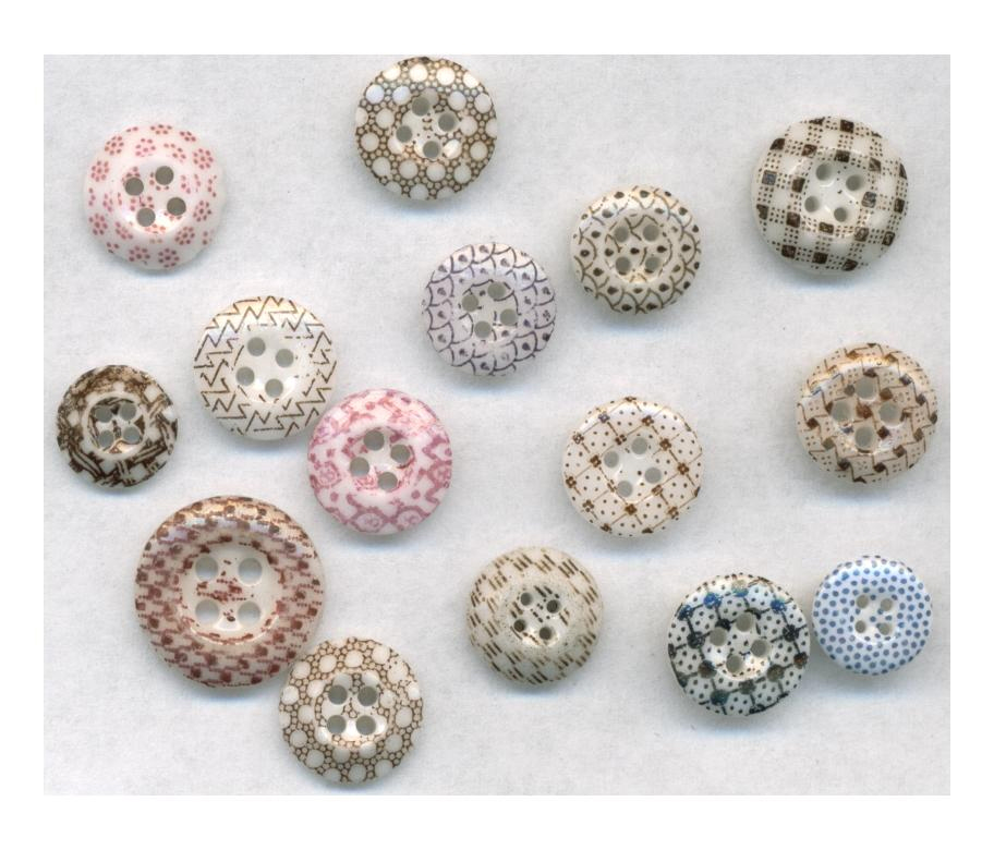 Musings of a 19th Century Woman: Calico Buttons