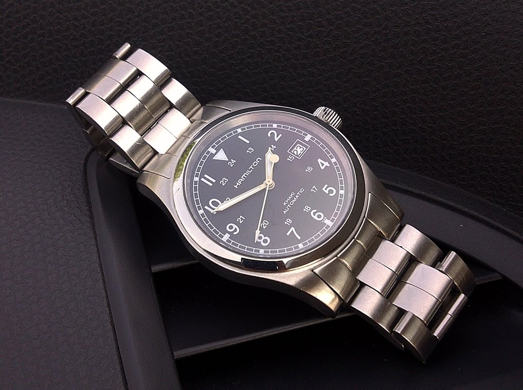 hamilton khaki field steel bracelet