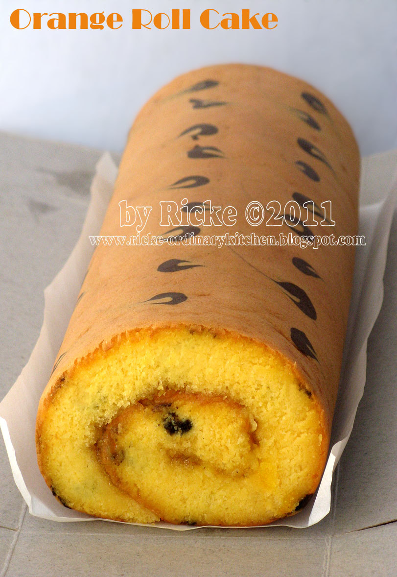 Just My Ordinary Kitchen...: ORANGE ROLL CAKE