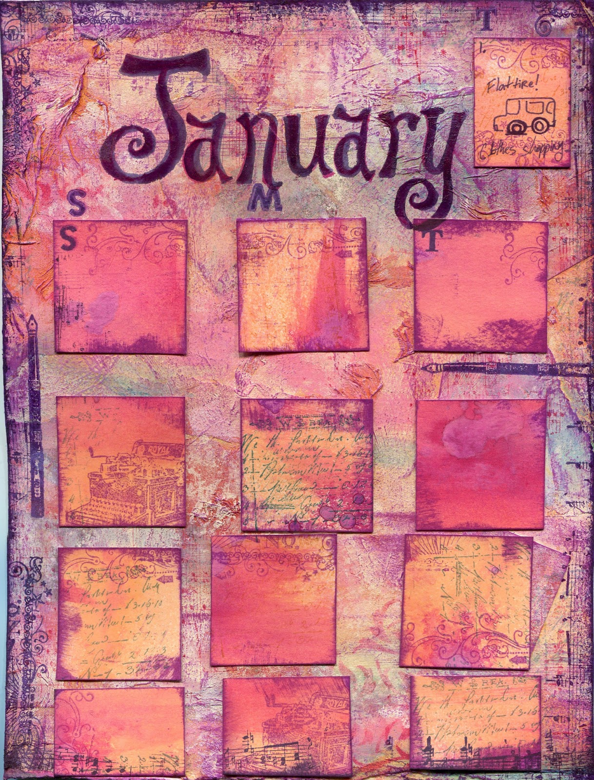 an artful passage: January Calendar Page