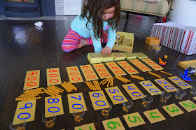 "Making Montessori Ours": The 45 Layout, Montessori Math At Home